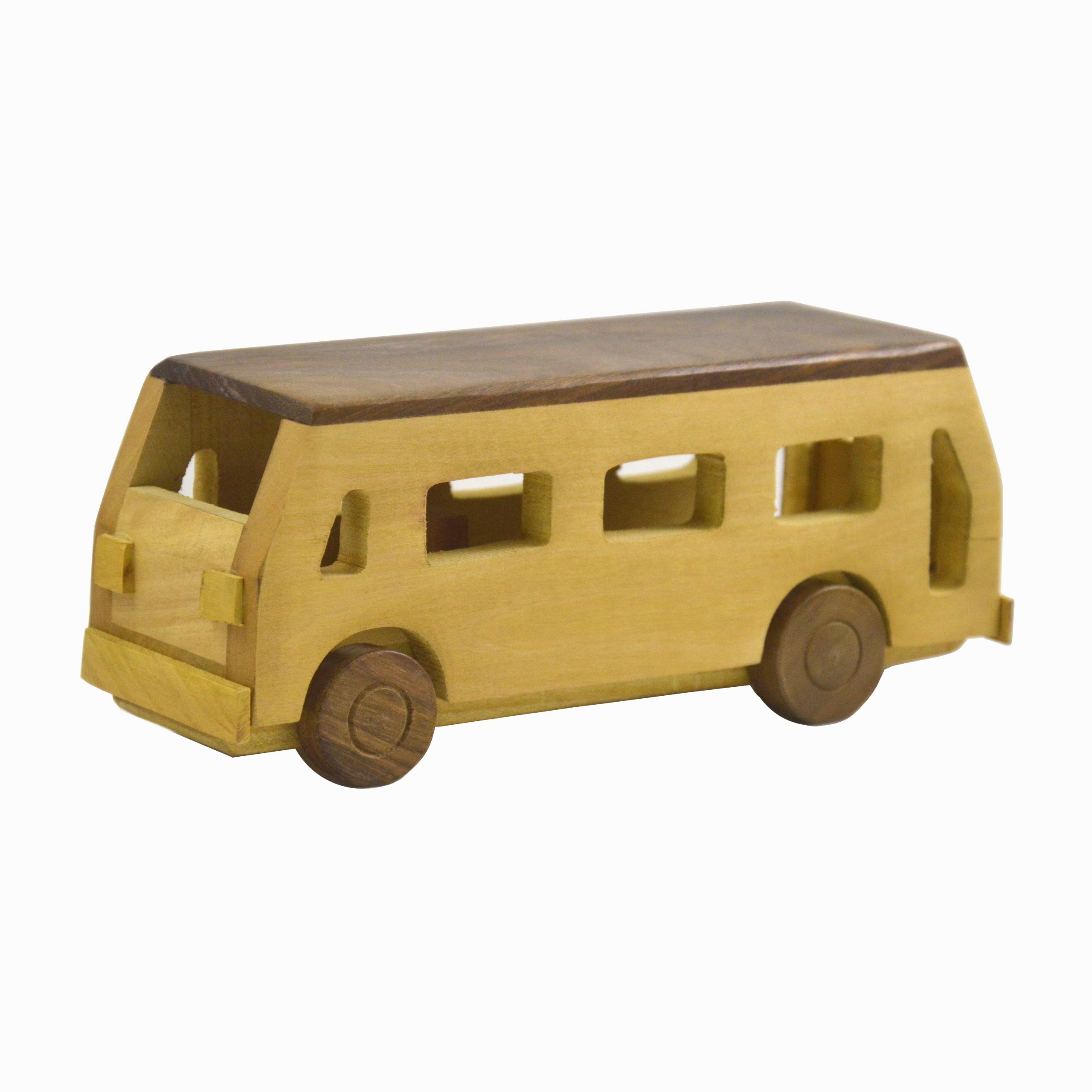 Wooden Bus [7.5” (L) X 3” (W) X 3.5“ (H)]