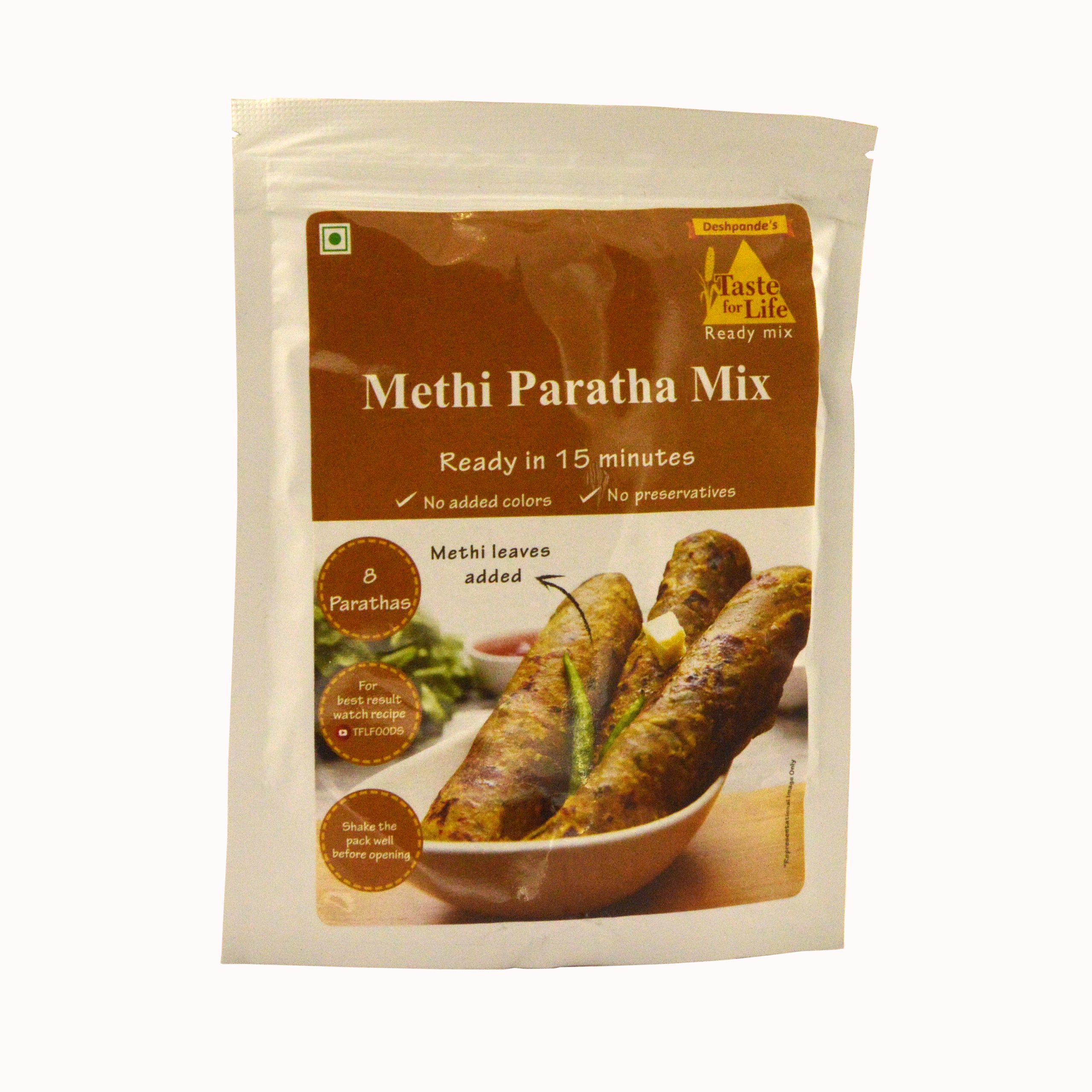 Methi Paratha Combo Pack of 2 800 gm, Deshpande Ready