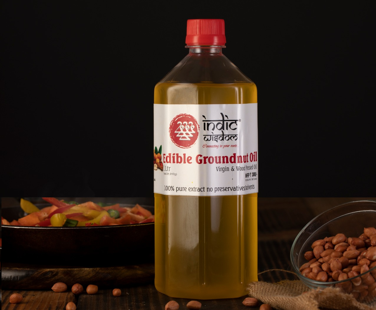Edible Groundnut Oil Cold Pressed 500 ml